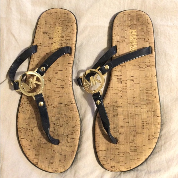 KORS Michael Kors | Shoes | Michael Kors Navy Blue Sandals | Poshmark